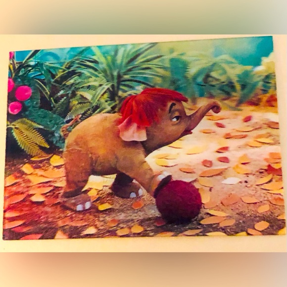 Disney | Other | Vintage 3d Disney Postcard Hathi Jungle Book 967 ...
